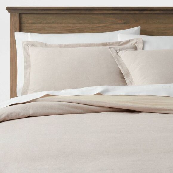 Threshold | Bedding | Threshold King Cotton Linen Chambray Duvet Cover ...